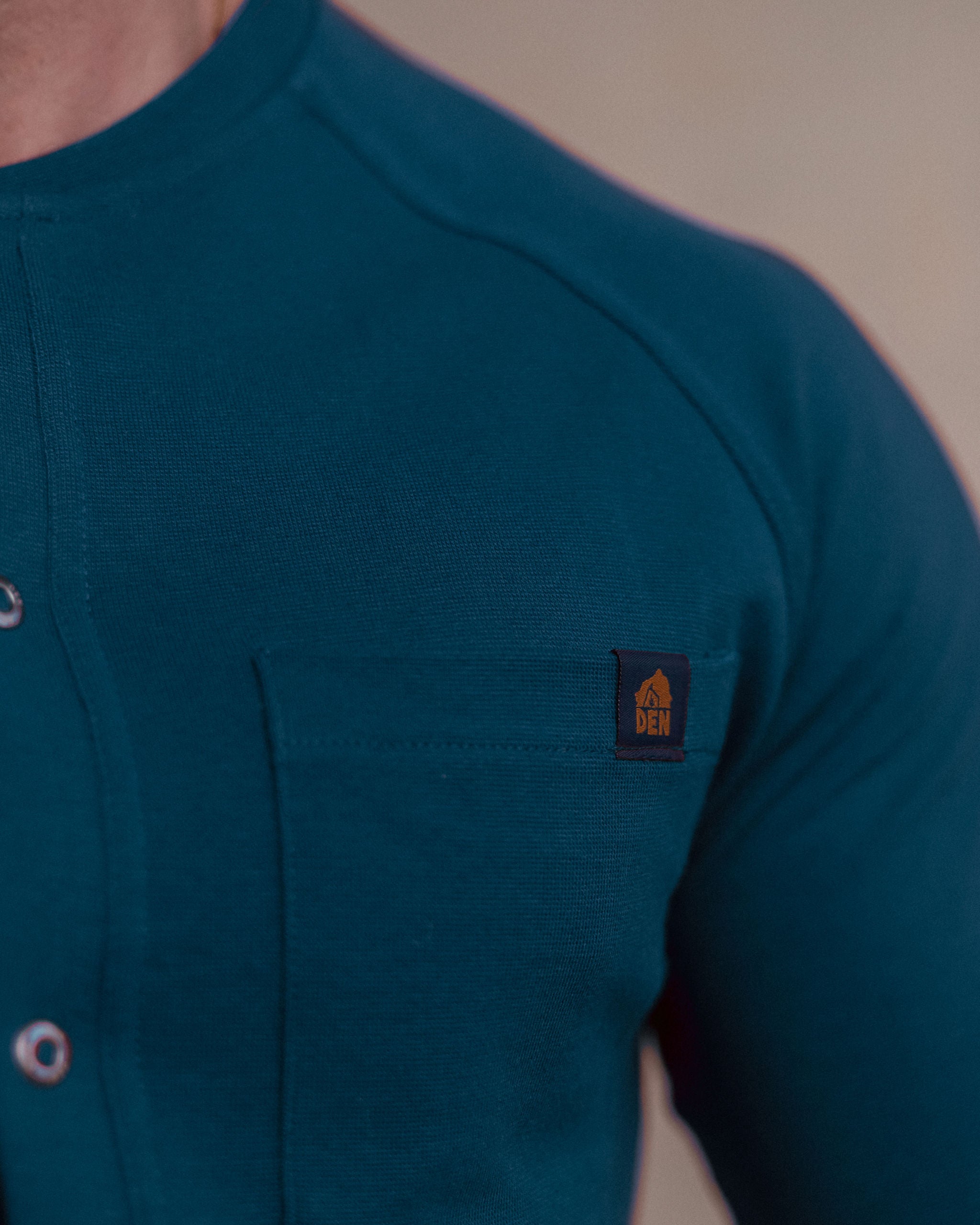 Long Sleeve Union Suit - Teal – Den Loungewear